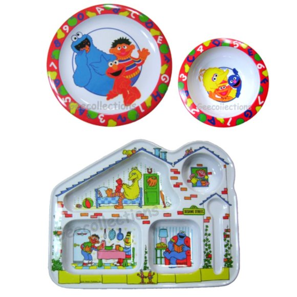 Sesame Street | Dining | Kibouki 98s Sesame Street Divided Plate Tray ...